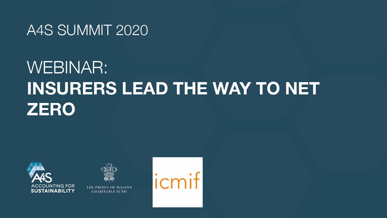 A4S Summit 2020: Insurers leading the way to Net Zero - YouTube