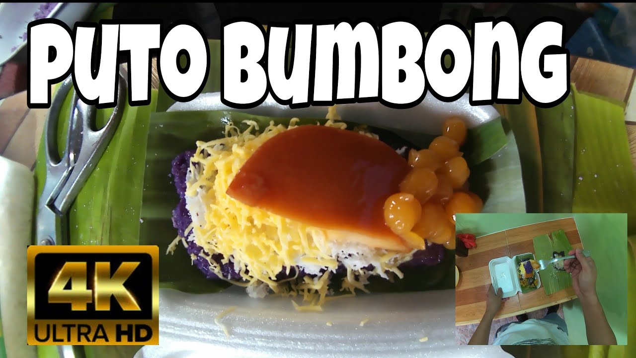 FILIPINO STREET FOOD |PUTOBUMBONG | Purple steamed rice cake - YouTube