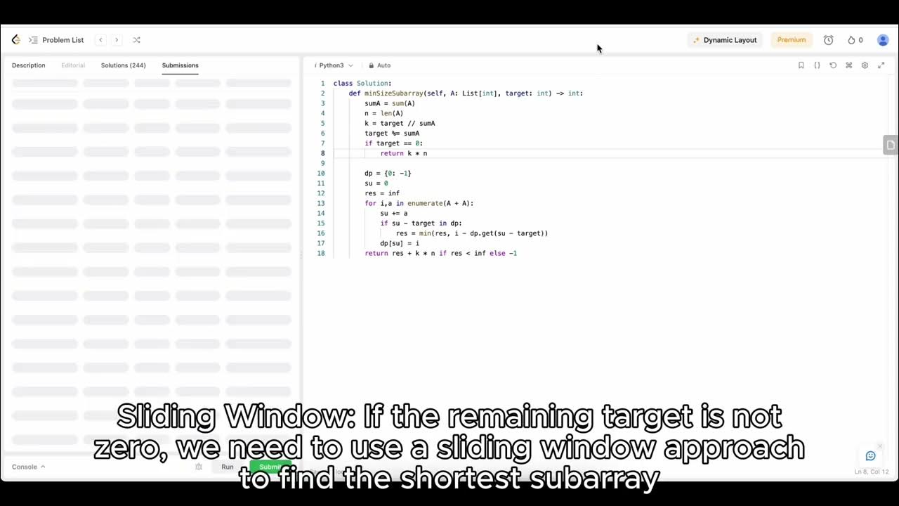 Leetcode 2875 Minimum Size Subarray In Infinite Array Youtube