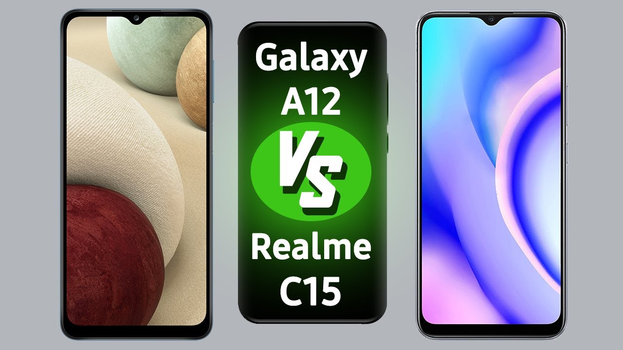 Samsung A12 VS Realme C15 - #مقارنة_مواصفات - YouTube