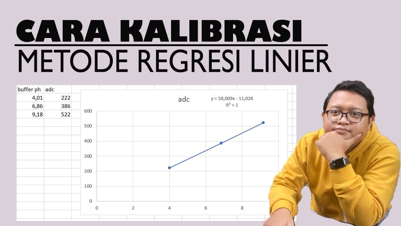 CARA KALIBRASI DENGAN METODE REGRESI LINIER - YouTube