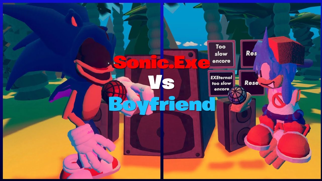 Sonic.exe vs Boyfriend | Rec Room FNF - YouTube