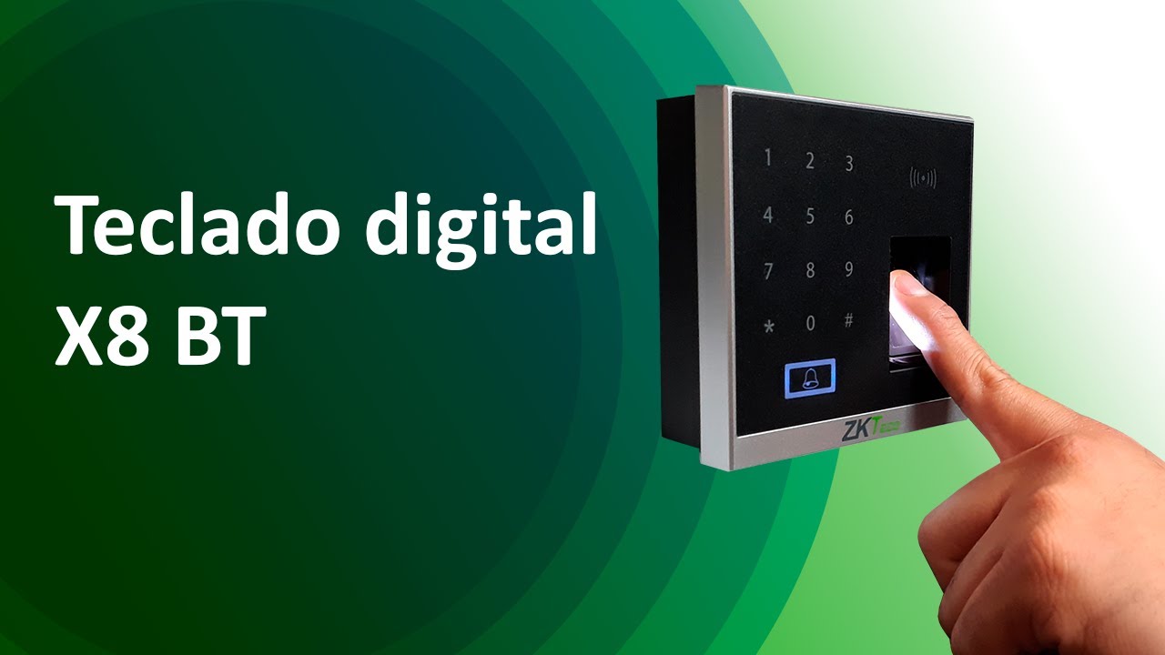 Teclado inteligente X8 BlueTooth ZKTeco de control de acceso de huella ...