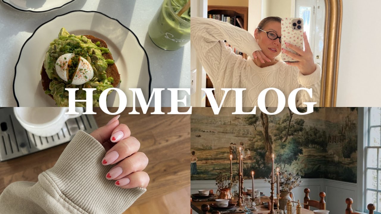 HOME VLOG // living room designs, mock ups and updates, snow storms ...