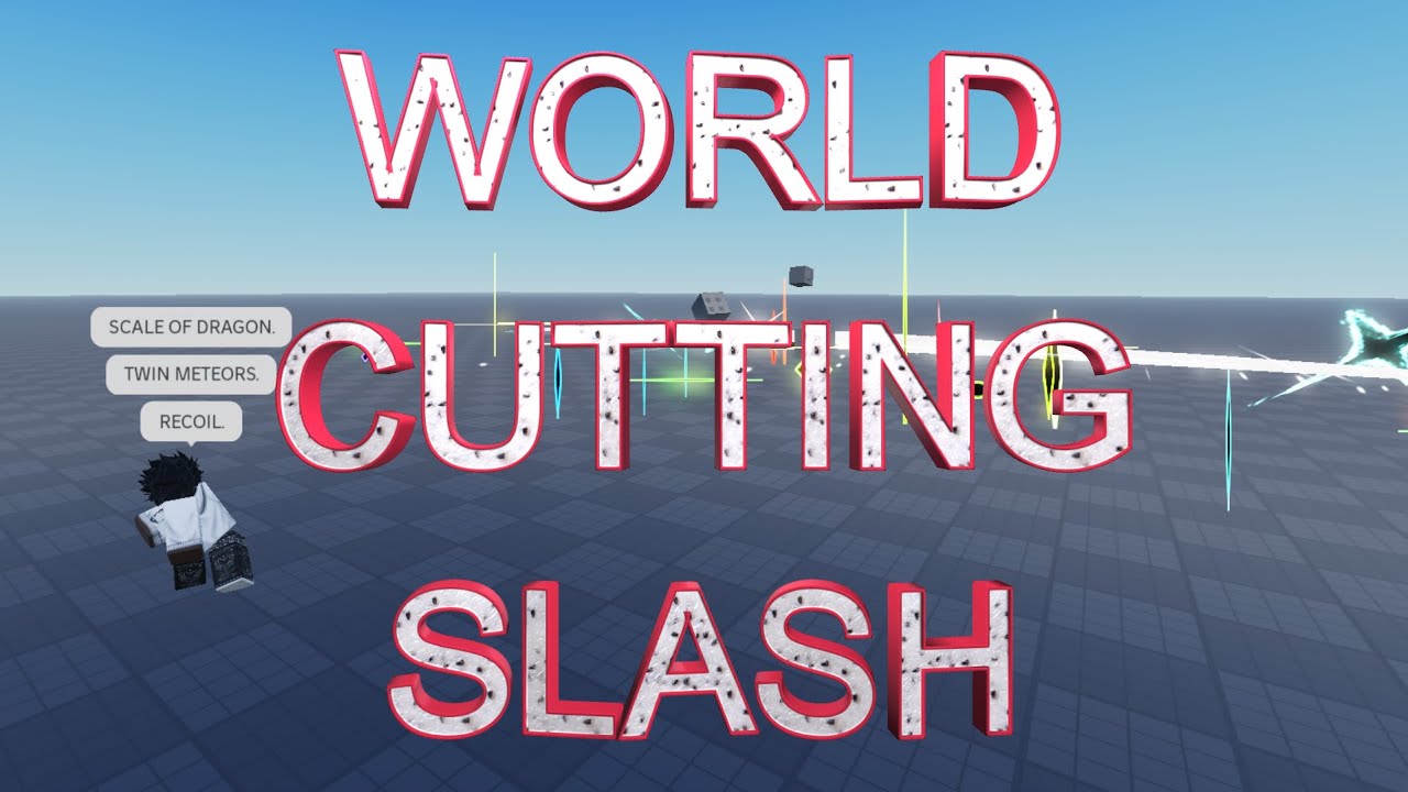 Roblox Studio - World-Cutting Slash (GIVEAWAY) - YouTube