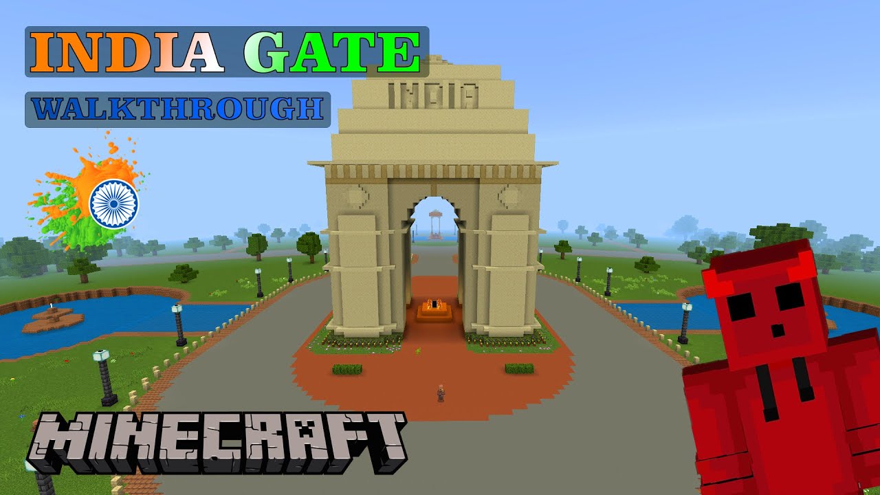 India Gate in Minecraft | India Gate Made in Minecraft | Minecraft ...