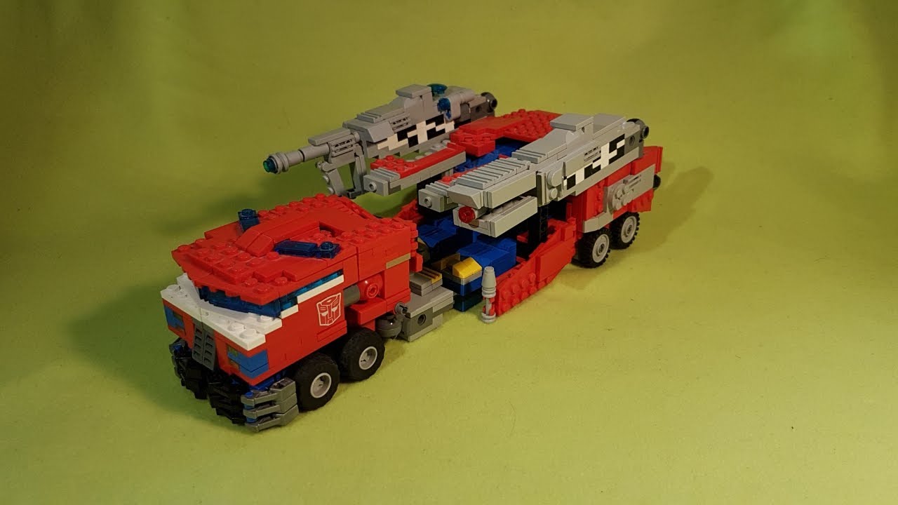 Lego Transformers CYBERTRON Optimus Prime Ver. 2 - YouTube