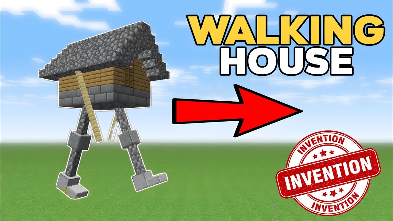 WALKING HOUSE OF MINECRAFT (NEW INVENTION) 😱 - YouTube