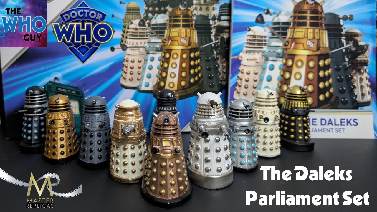 Master Replicas Doctor Who The Daleks Parliament Set Review - YouTube