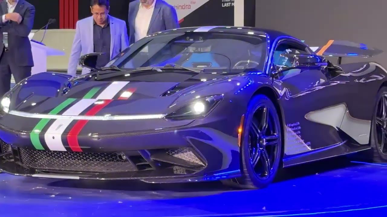 Battista Indian Unveil! #mahindra #pininfarina - YouTube