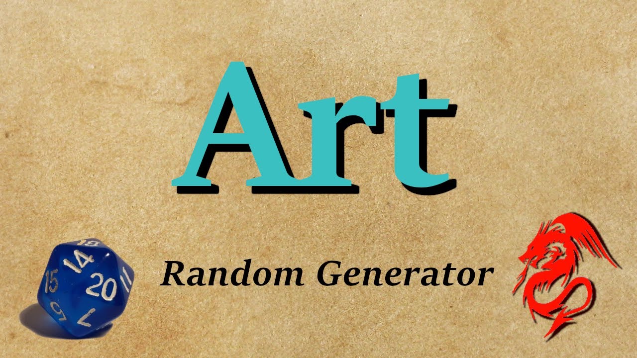 D&D Art Piece - Random Generator - YouTube