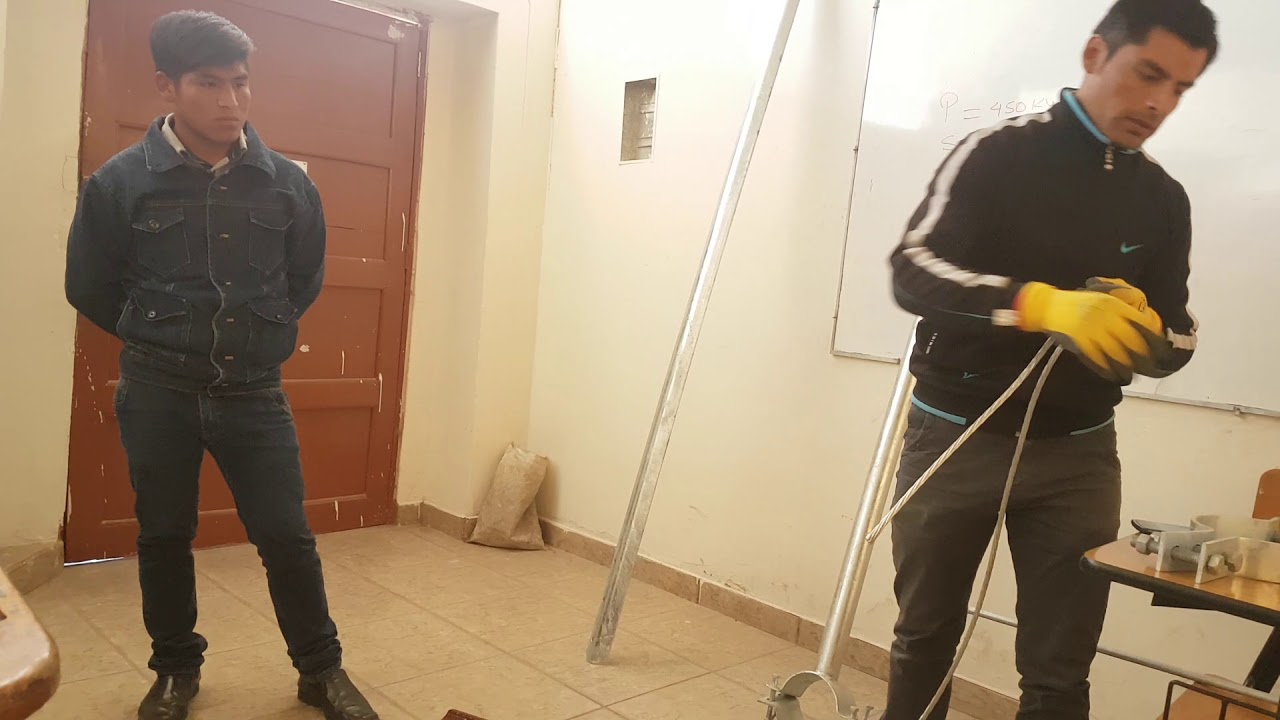 Instalacion de una retenida - YouTube