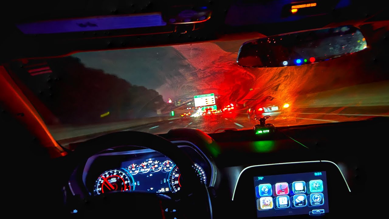 Camaro SS Night Pov Drive! Crazy Crackles! - YouTube