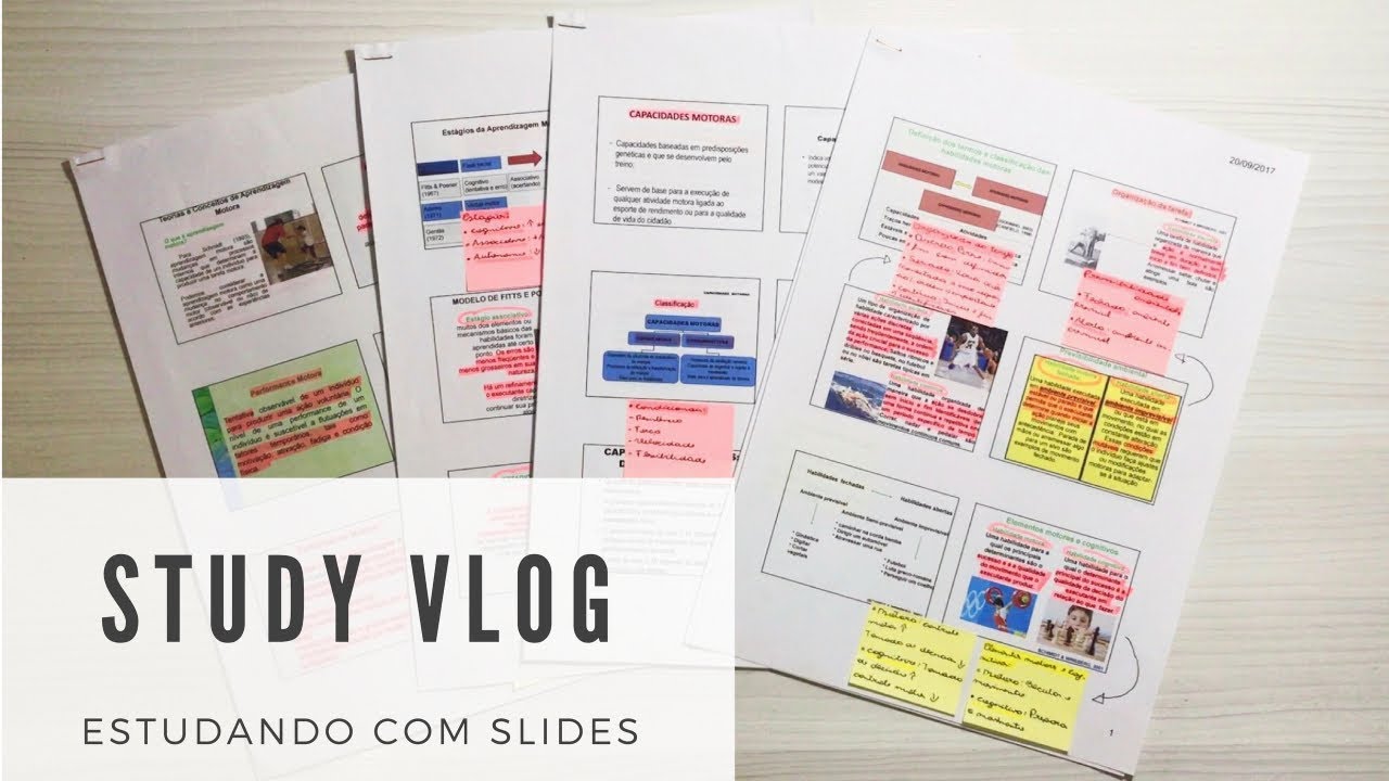 Study Vlog #3: Como eu estudo com Slides - YouTube