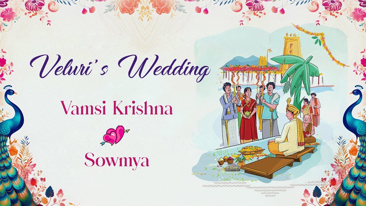 Watch Wedding Live Streaming of Veluri's || Vamsi Krishna 💕 Sowmya ...