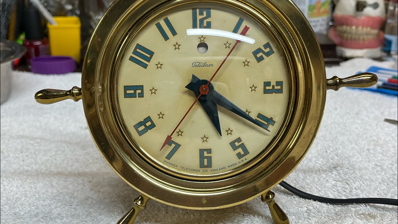 Repair and Restoration of a Telechron Brass Ship’s Wheel Clock, the ...