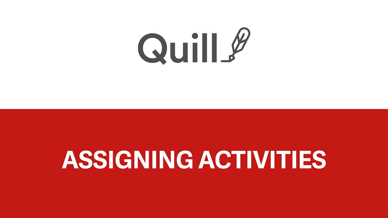 3. Assigning Activities for Quill.org - YouTube