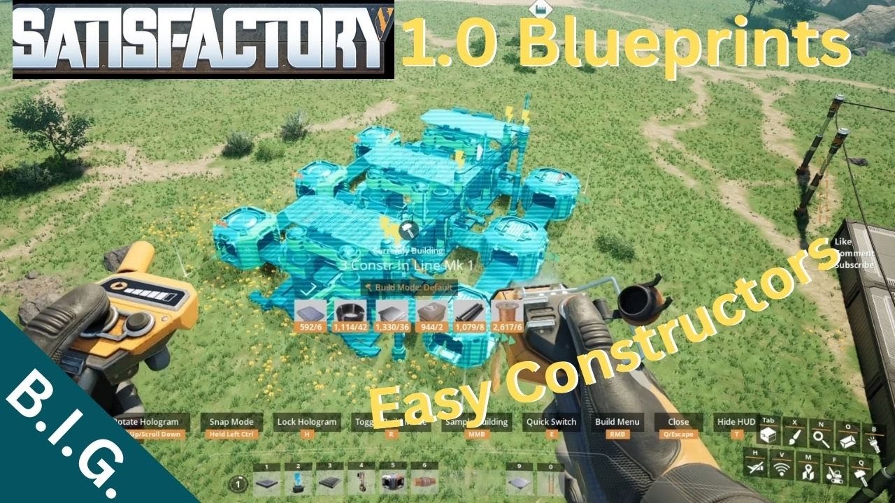 Satisfactory 1.0 Blueprint Masterclass with BIG - Easy Constructors ...