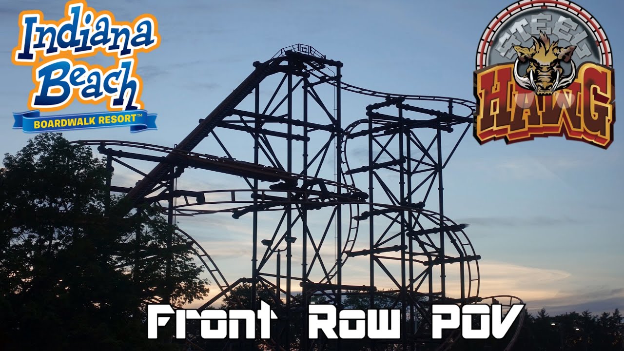 Steel Hawg Front Row POV At Indiana Beach - YouTube