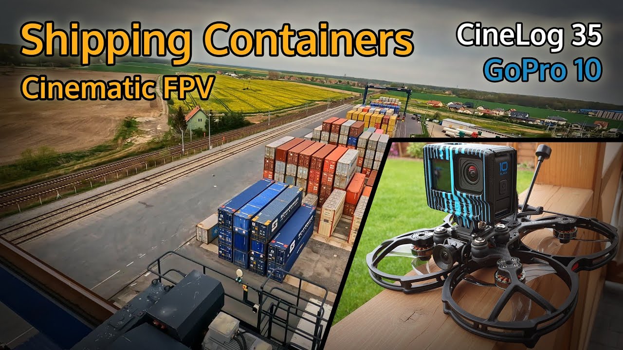 Shipping Containers Cinematic FPV (CineLog 35 Nebula Pro & GoPro 10 ...