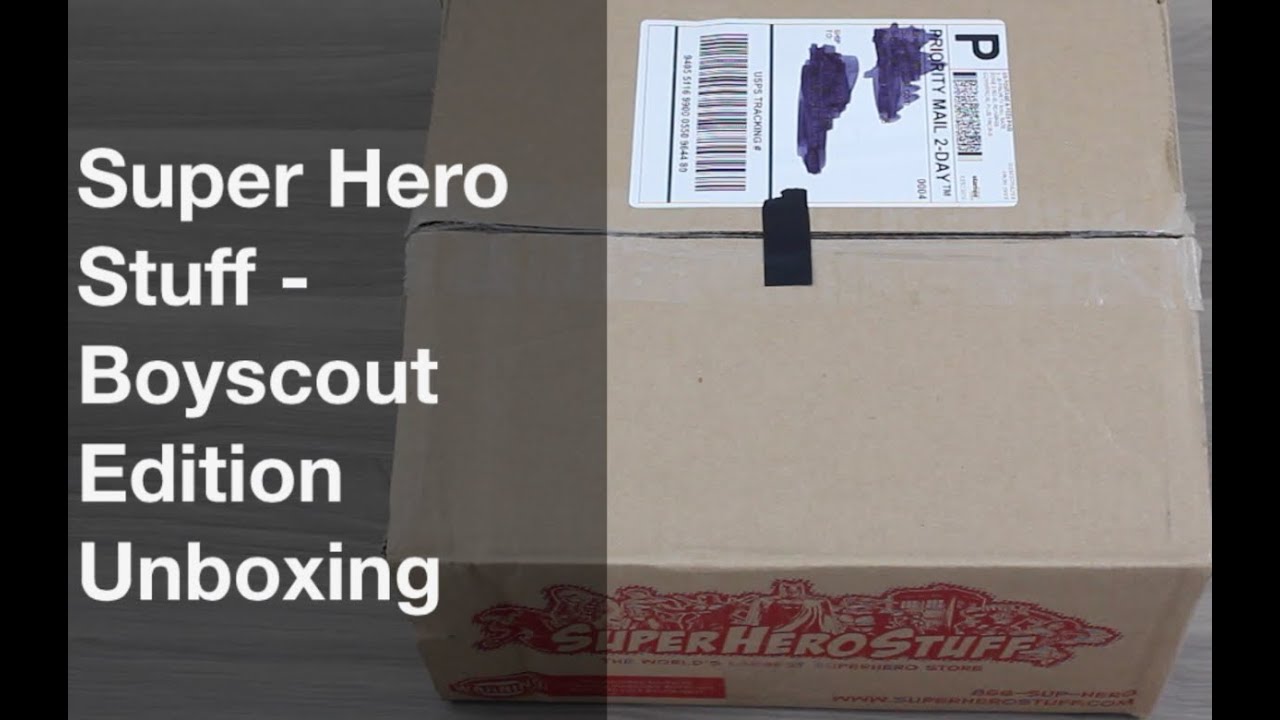 Super Hero Stuff Unboxing - Boyscouts Hero Box - YouTube