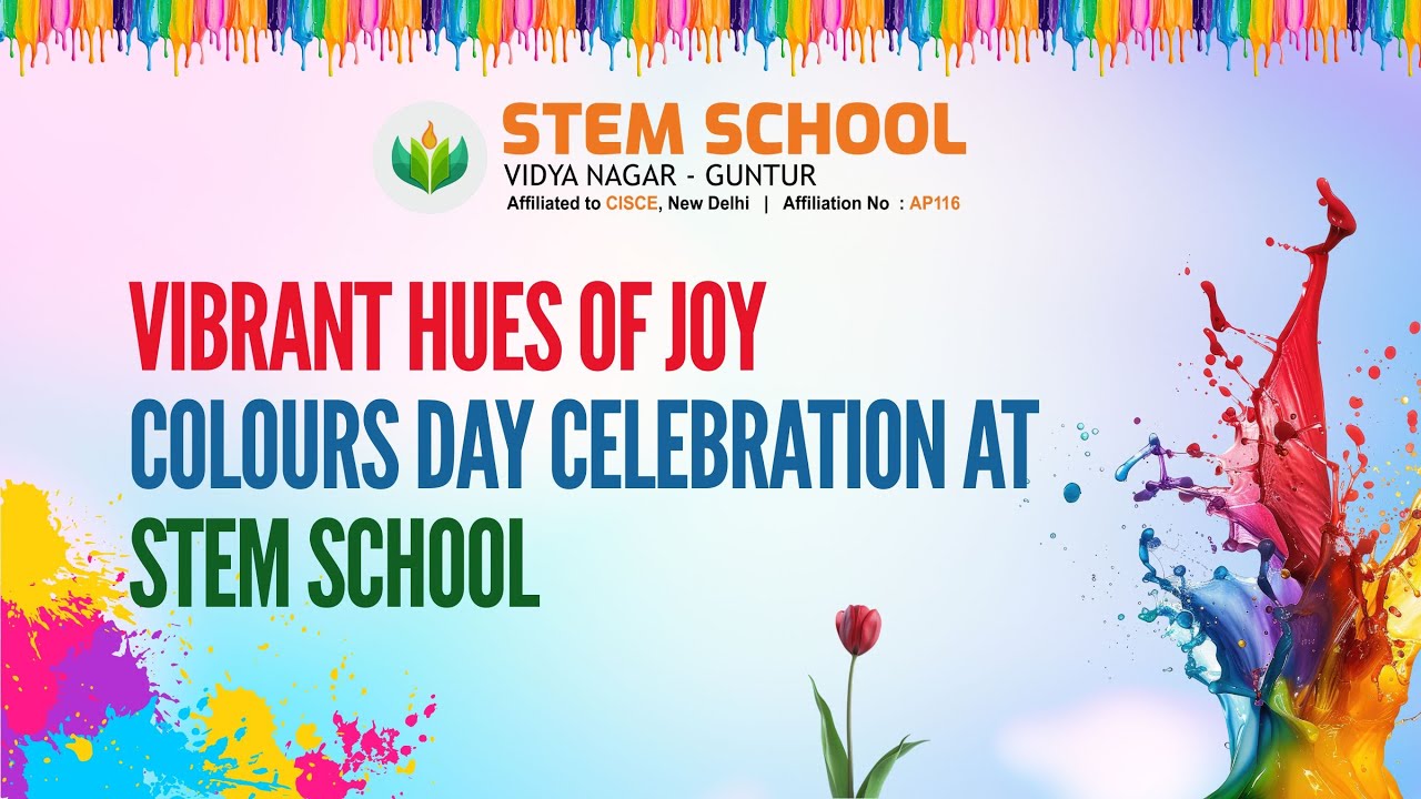 Vibrant Hues of Joy – Colours Day Celebration at STEM School - YouTube