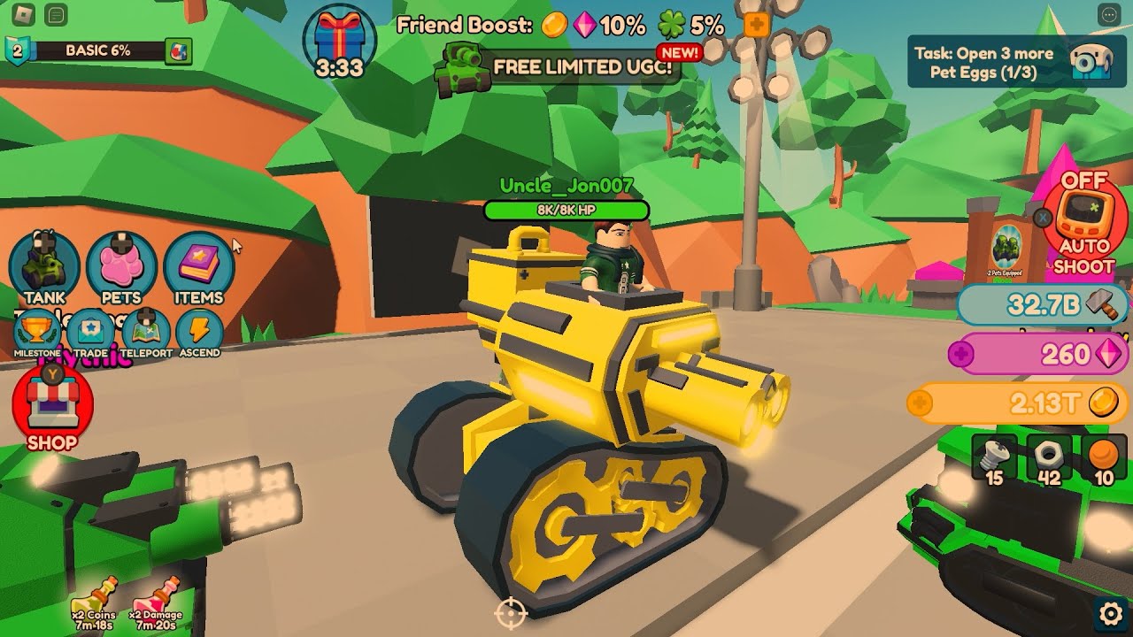 Naik Tank Super Kuat - Roblox Tank Simulator X - YouTube
