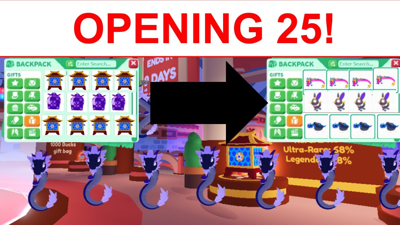 OPENING 25 LUNAR GIFT BOXES IN ADOPT ME!!! - YouTube