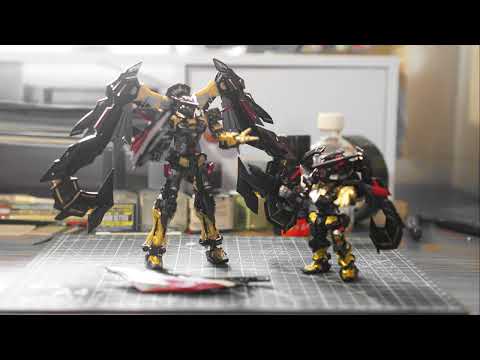 Bandai's RG Astray Gold Frame Amatsu (P-Bandai) | Assembling Timelapse