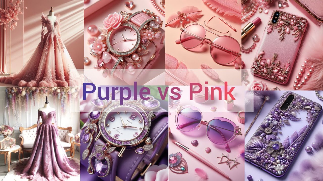 Purple vs Pink 💖💜 #viralvideo #luxury #pink #purple - YouTube