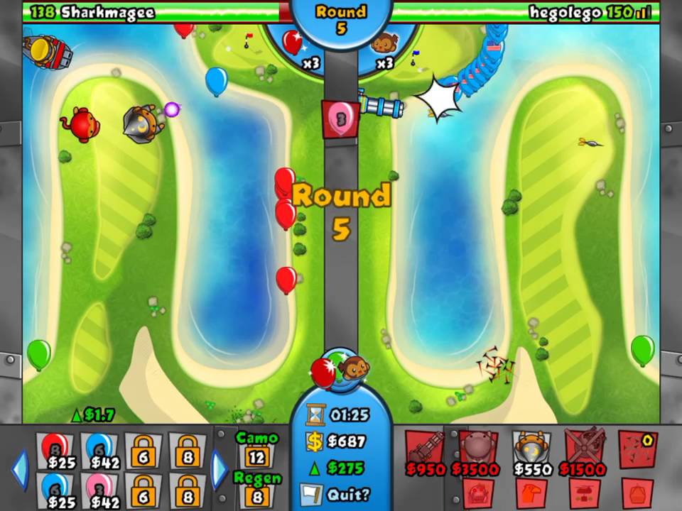 Bloons td battles - I won at round 8 - YouTube