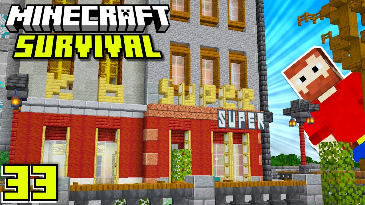 Ik Bouw Een Supermarkt In Minecraft Survival! - YouTube