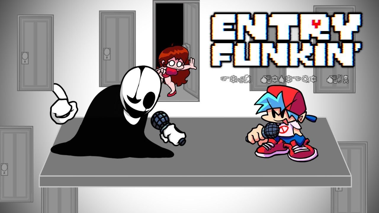 Friday Night Funkin': Vs Gaster Full Week - Entry Funkin'(FT. Mystery ...