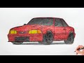 How To Draw A Fox Body Mustang