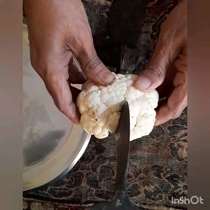 Boti blade Cauliflower cutting | Gobi vegetable cutting #shorts # ...