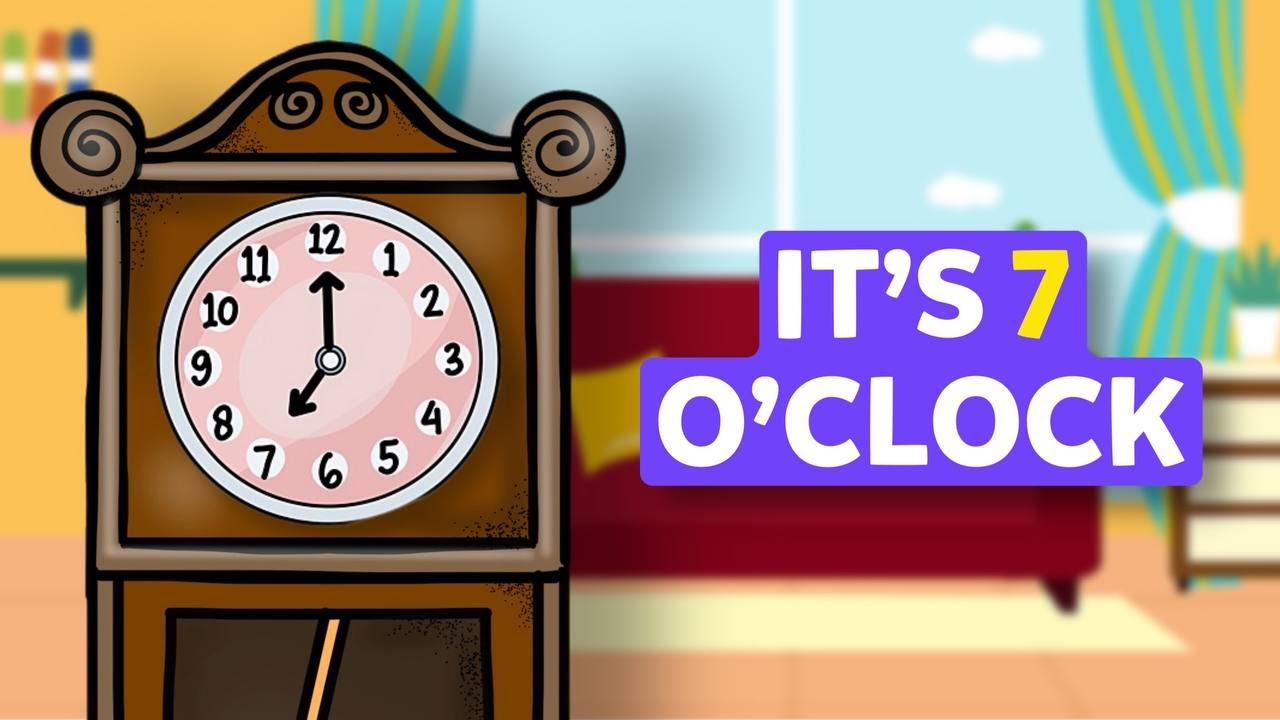 TIME IN ENGLISH FOR KIDS: How to read a clock - YouTube