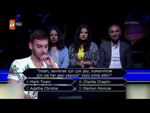 Milyoner'de Lise Öğrencisine 110 Bin Lira Kaybettiren Soru