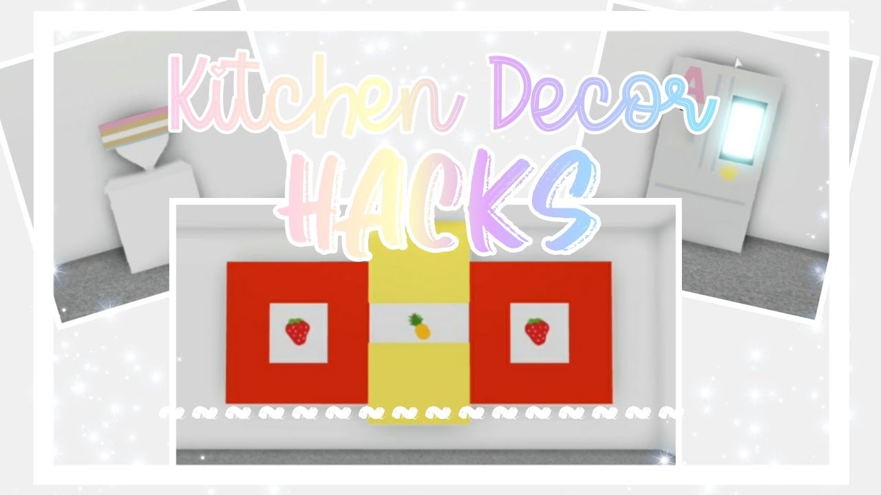 ♡Adopt me Kitchen Decor Hacks♡ ︎adopt me building hacks ︎ || Official ...