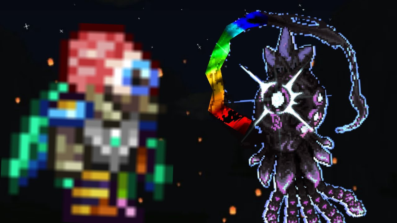 Terraria Mutant Vs Goozma Tmodloader 1.4.4 Smash Bros Boss Fight - YouTube