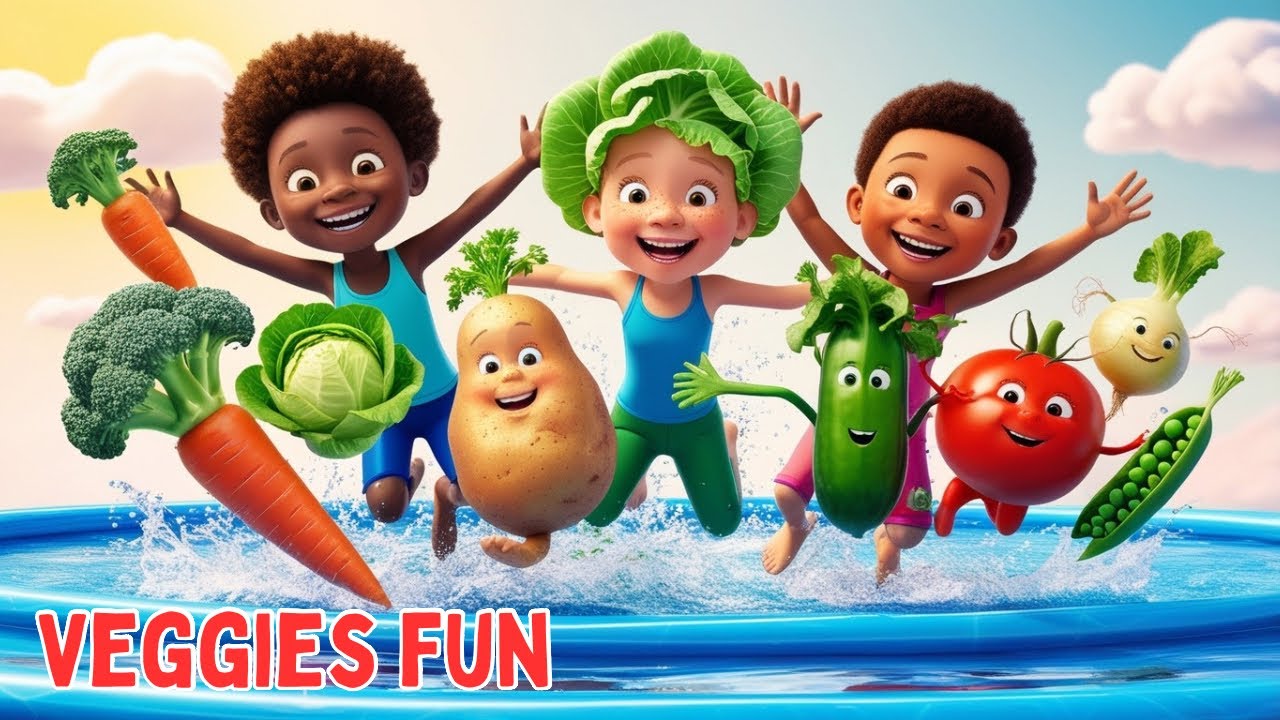 Ten little Vegetables | Kids Educational video& Nursery rhymes - YouTube