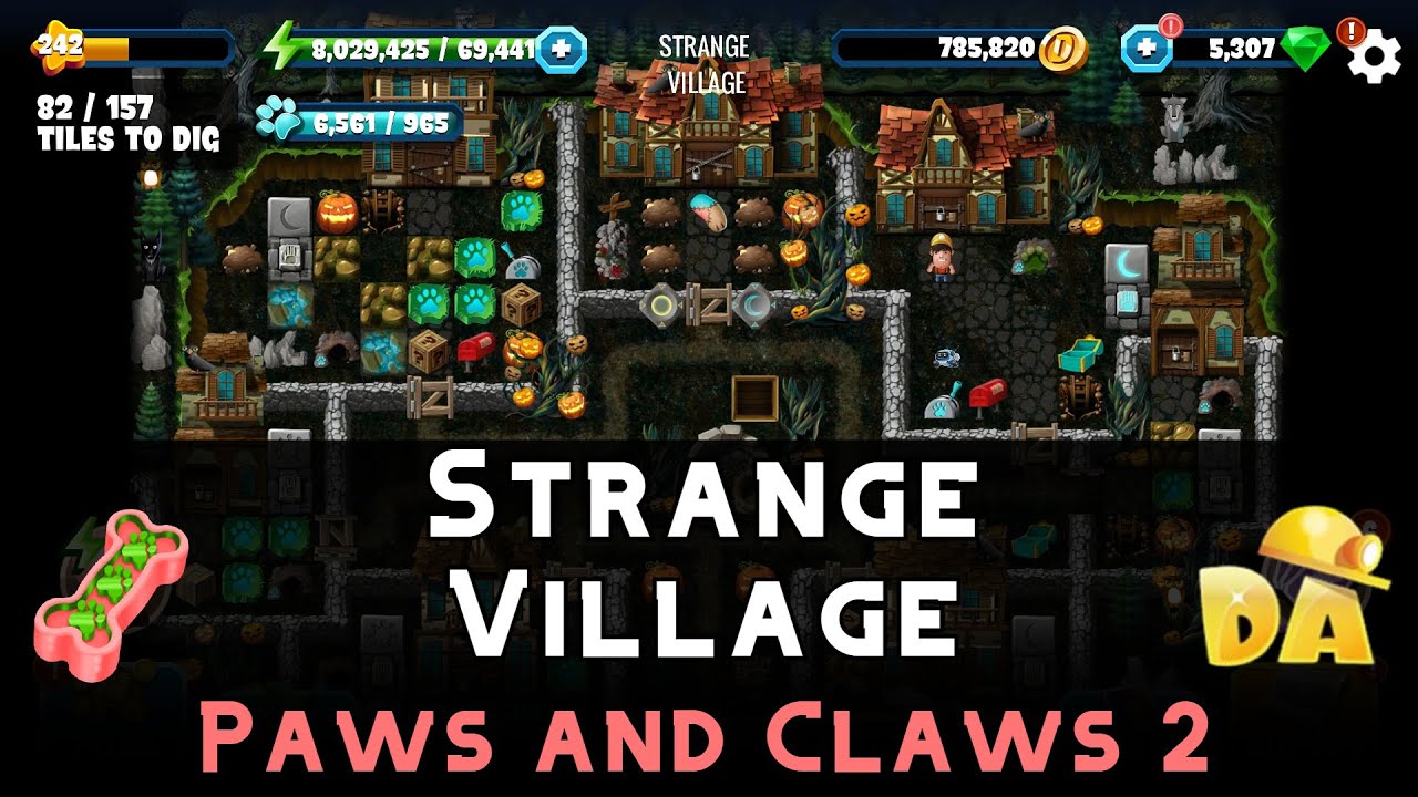 Strange Village | Paws and Claws 2 | Diggy's Adventure - YouTube