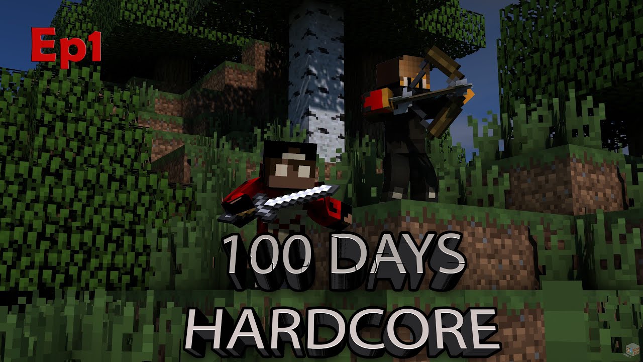 Minecraft 100 days hardcore challenge (Duo) | #1 - YouTube