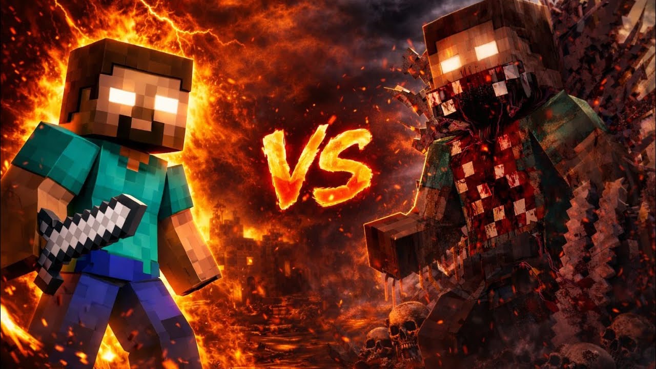 Herobrine vs Entity Killwish & Every Mobs #minecraft #herobrine # ...
