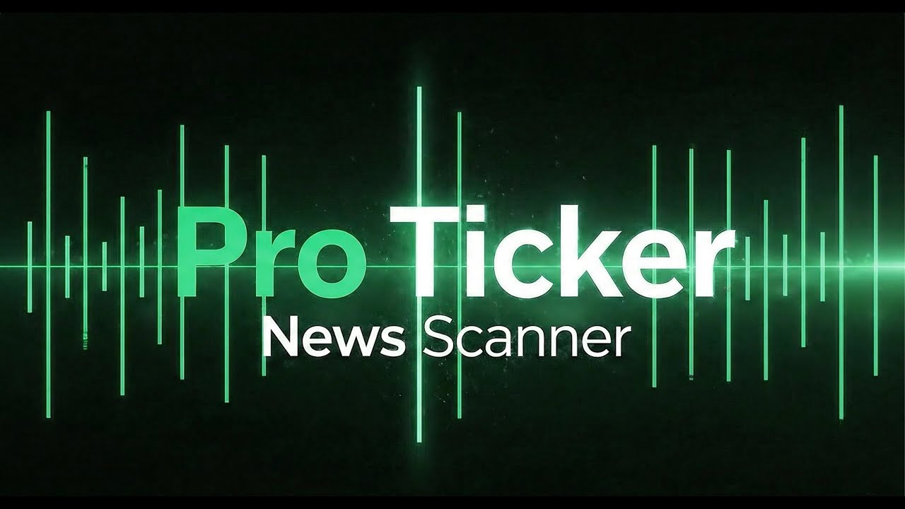 How To Use The New Pro Ticker News Scanner - YouTube