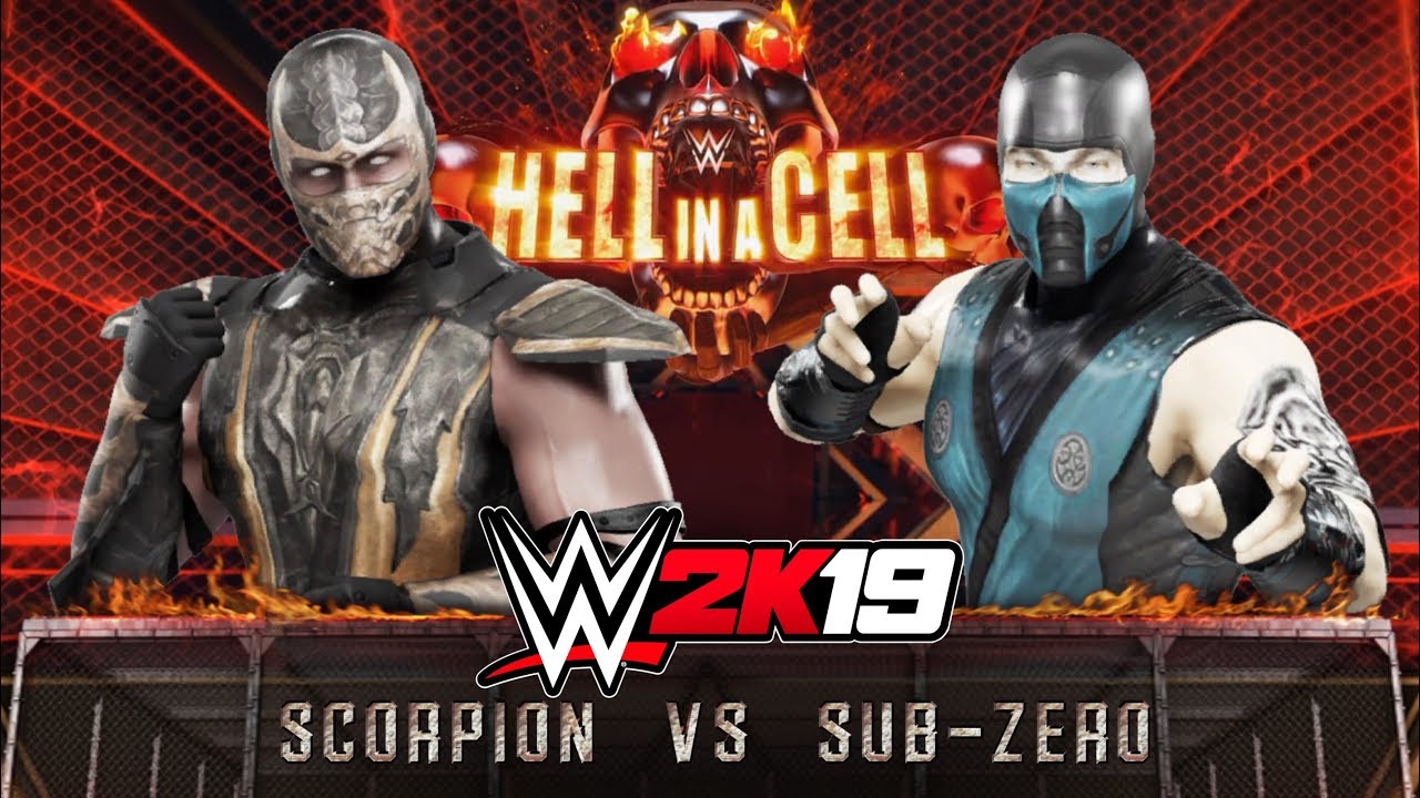 WWE 2K19 CREATIONS : SCORPION VS SUB-ZERO - YouTube