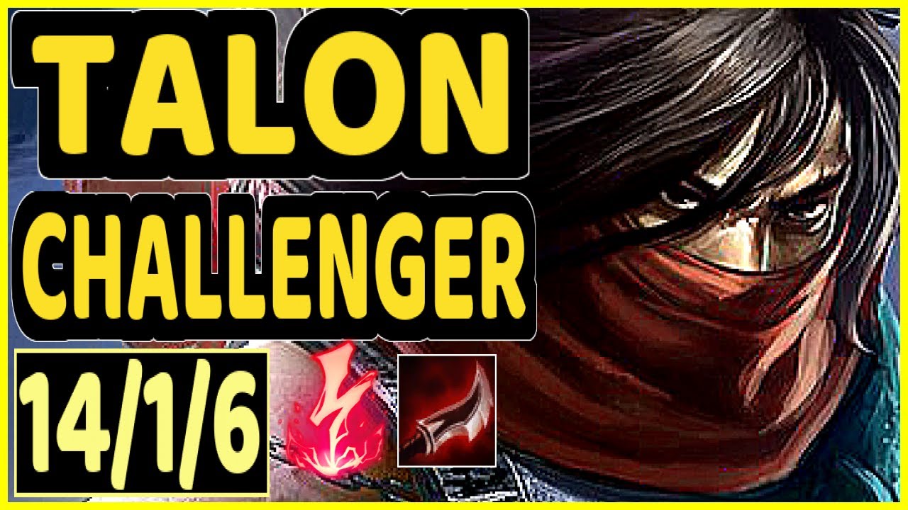 YAMIKAZE (TALON) - 14/1/6 KDA MID CHALLENGER GAMEPLAY - NA - YouTube