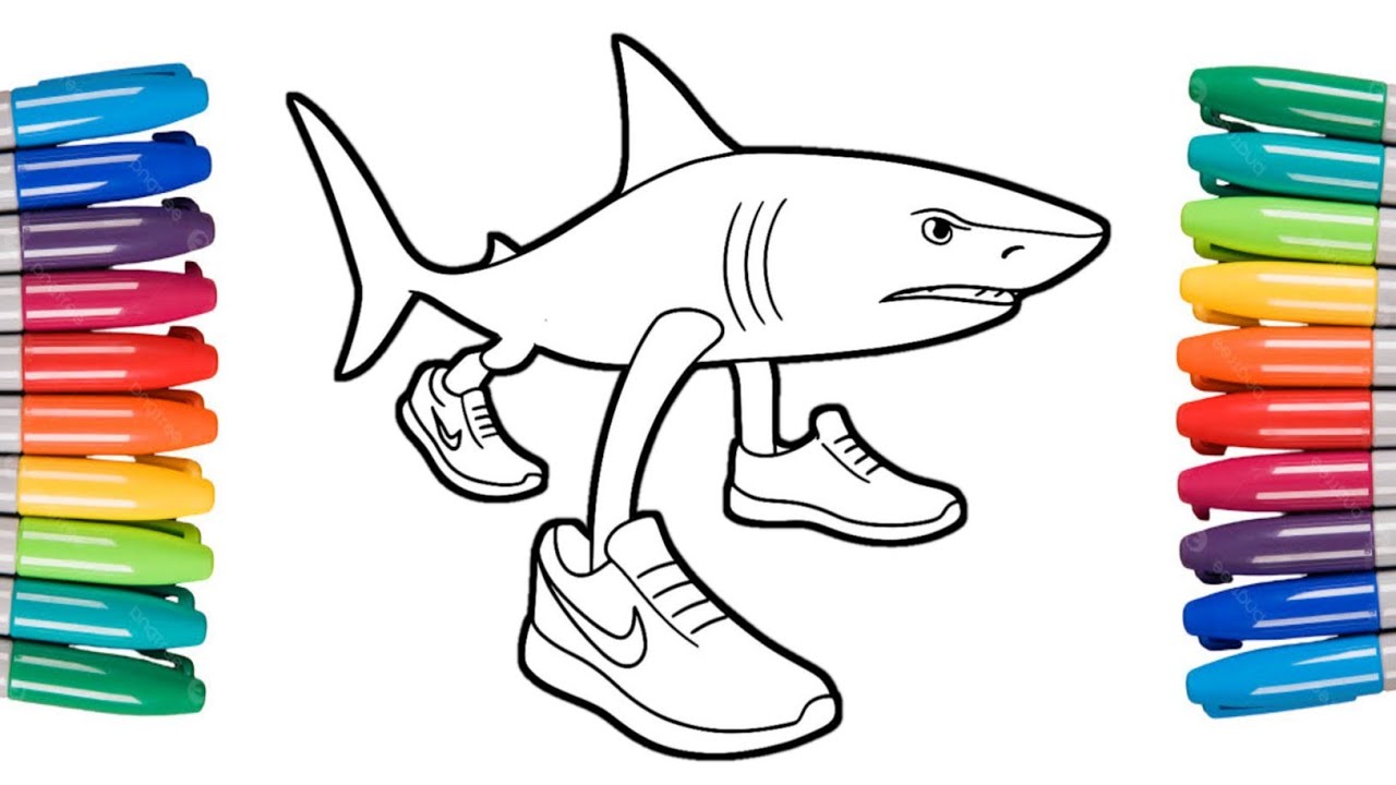 Tralalero Tralala - Italian Brainrot Animals - New Coloring Pages - YouTube
