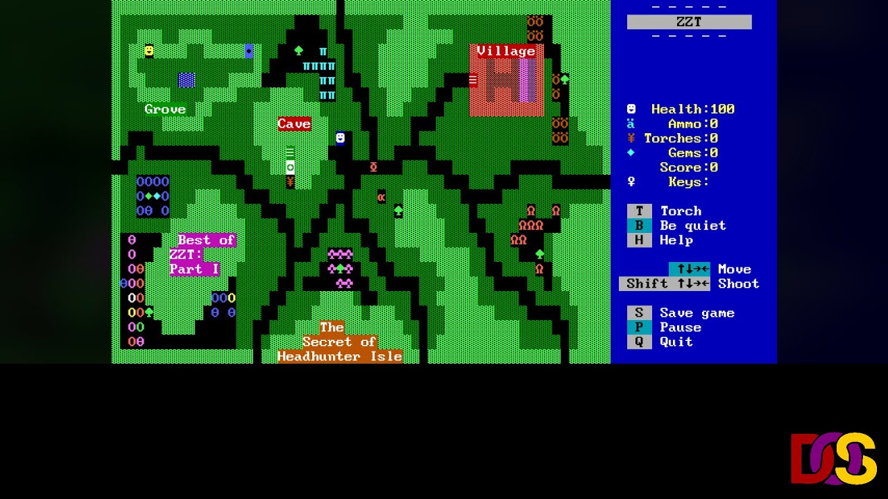 Best of ZZT (1992) Pc Dos - YouTube