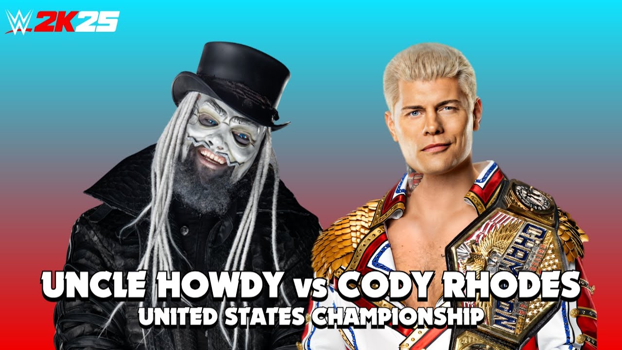 WWE 2K25 Uncle Howdy vs Cody Rhodes - United States Title Match: Mar. 9 ...