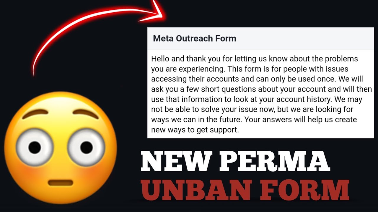 NEW PERMA UB FORM 🔥 | how to unban disabled Instagram account | 100% ...